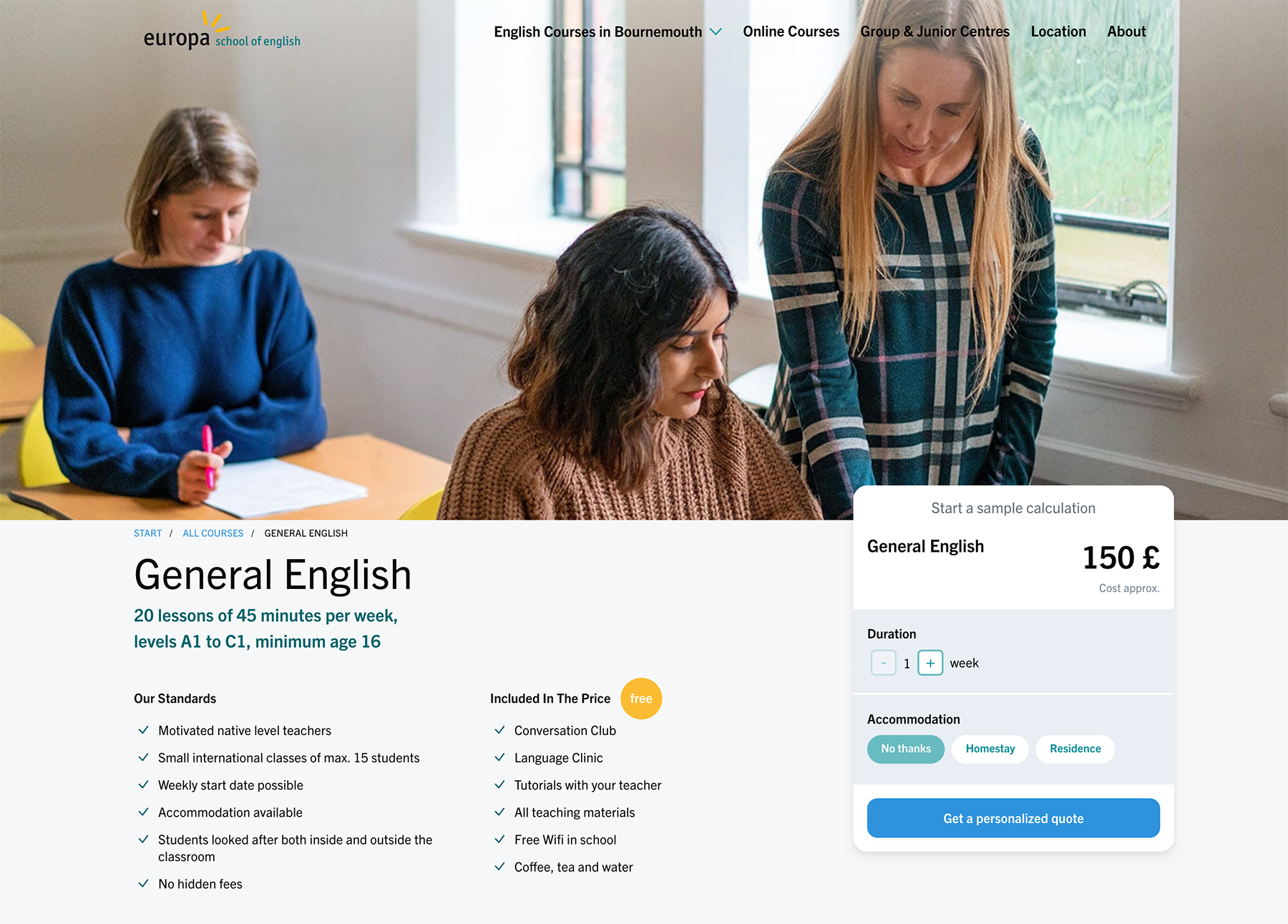 Multipage-Website mit Vue.js für Europa School - zwobundstahmann